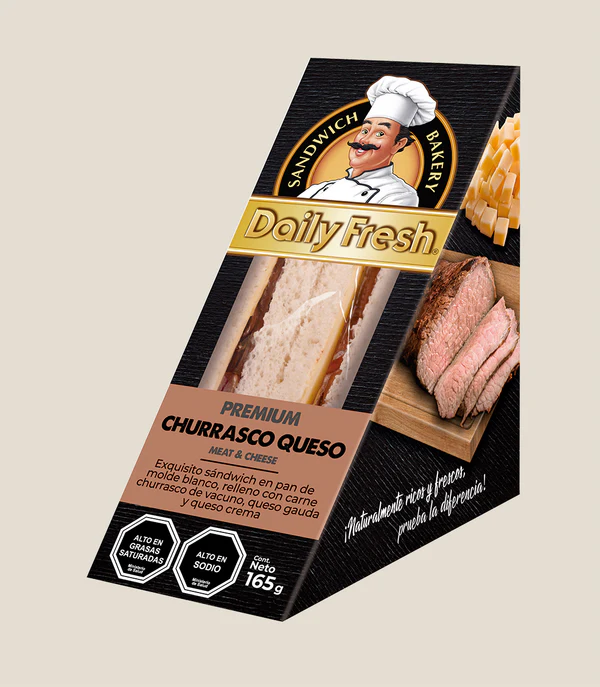 Pan Churrasco Queso Premium 165 GR Daily Fresh | DK